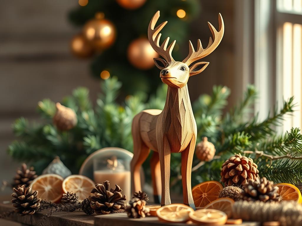 Wunderschöne Rustikale Weihnachtsdeko Holz Bild